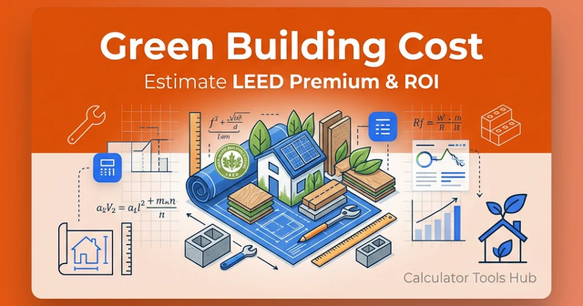 Green Building Cost Calculator | Estimate LEED Premium & ROI