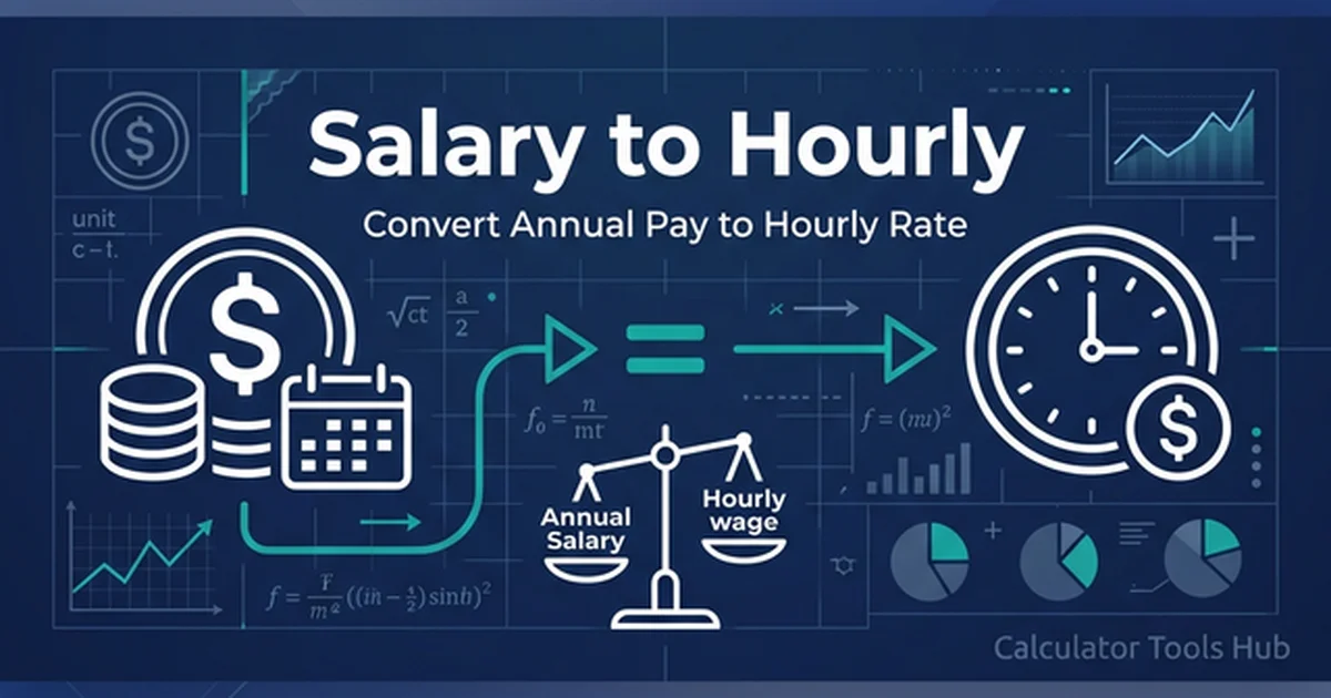 Salary to Hourly Calculator: Convert Annual Pay to Hourly Rate
